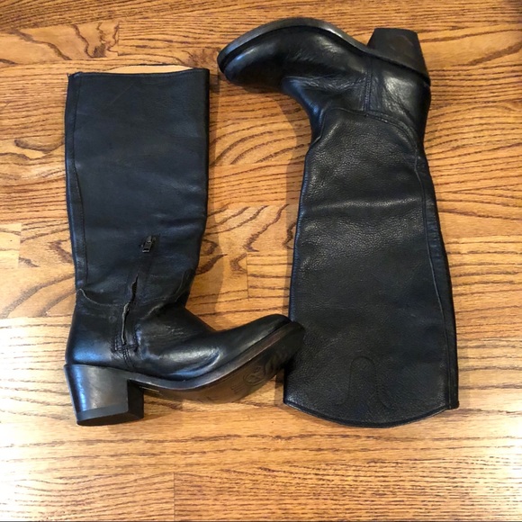 Ash | Shoes | Ash Prince Bias Black Leather Riding Boots 37 | Poshmark